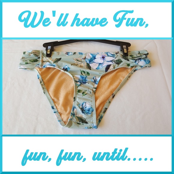 Alex Marie | Swim | Green Teal And White Alex Marie Bikini Bottom ...